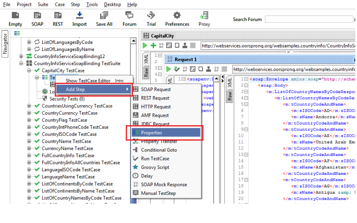 Desarrolla tu prueba automatizada de servicios web SOAP en SOAPUI