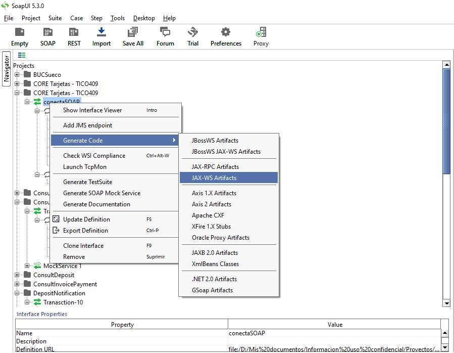 Cómo crear cliente Java para consumir servicios implementados en IIB