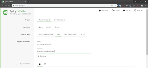 Cómo configurar un proyecto con Spring Cloud Gateway