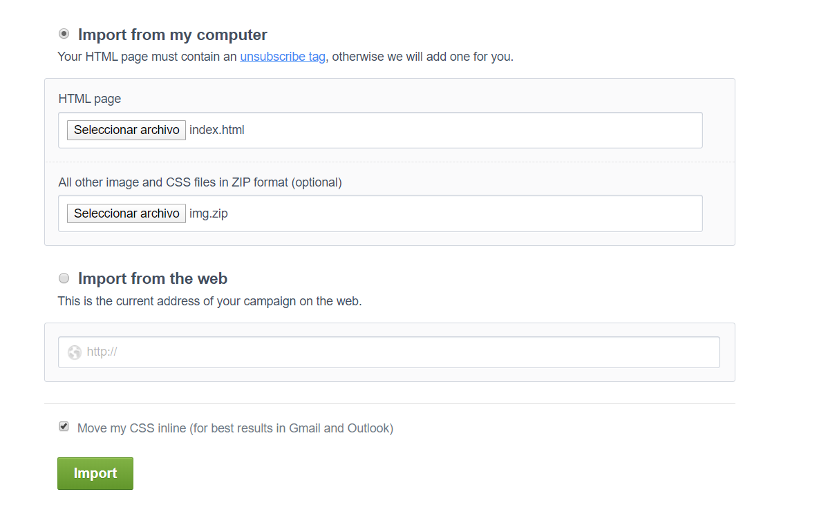 Cómo configurar un correo html para email marketing